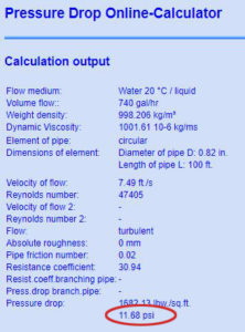 Calculate the water pressure drop in the pipeline - Irrigation Blog for ...